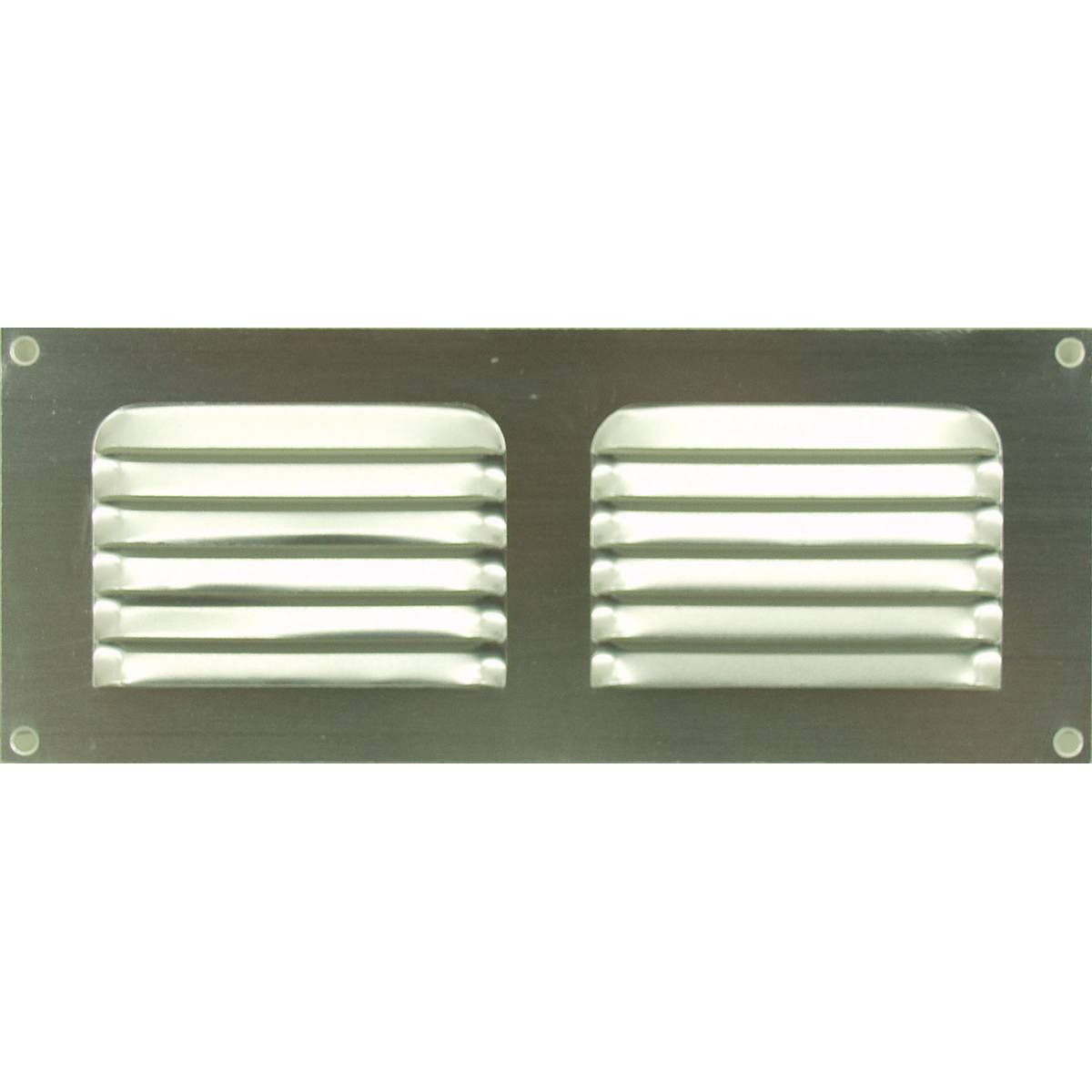GRILLE ESTAMPÉE L400 x H100 MM - ANODISÉ NATUREL - 018709 | Référence ...