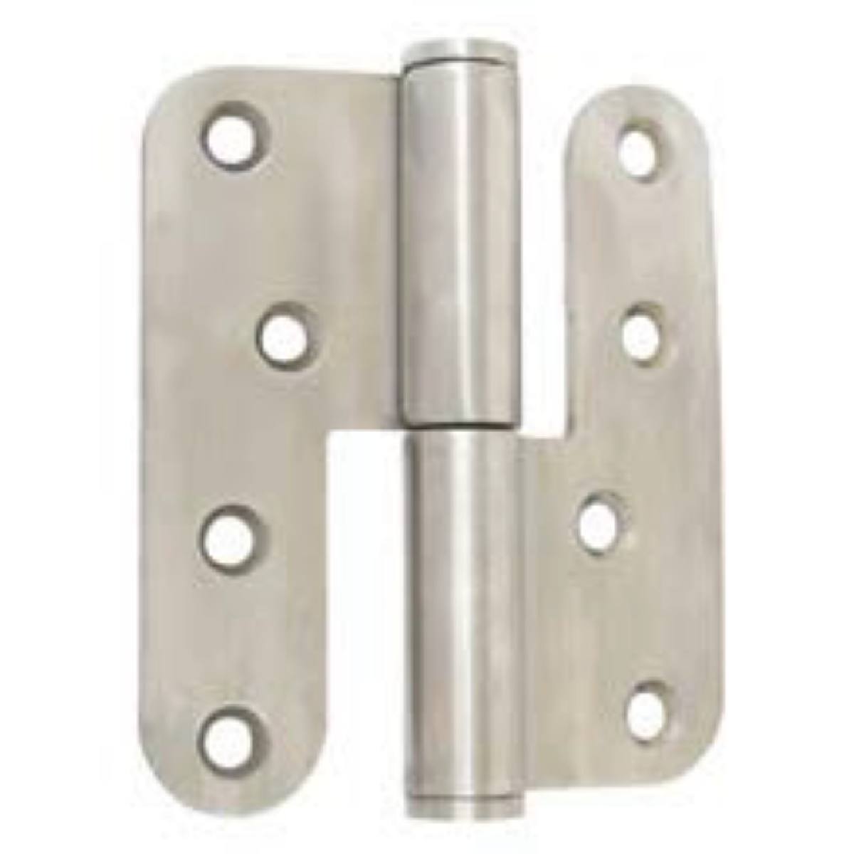 PAUMELLE COMPLÈTE INOX 304 BOUT ROND DROITE 100x88 - 077499 | Référence ...